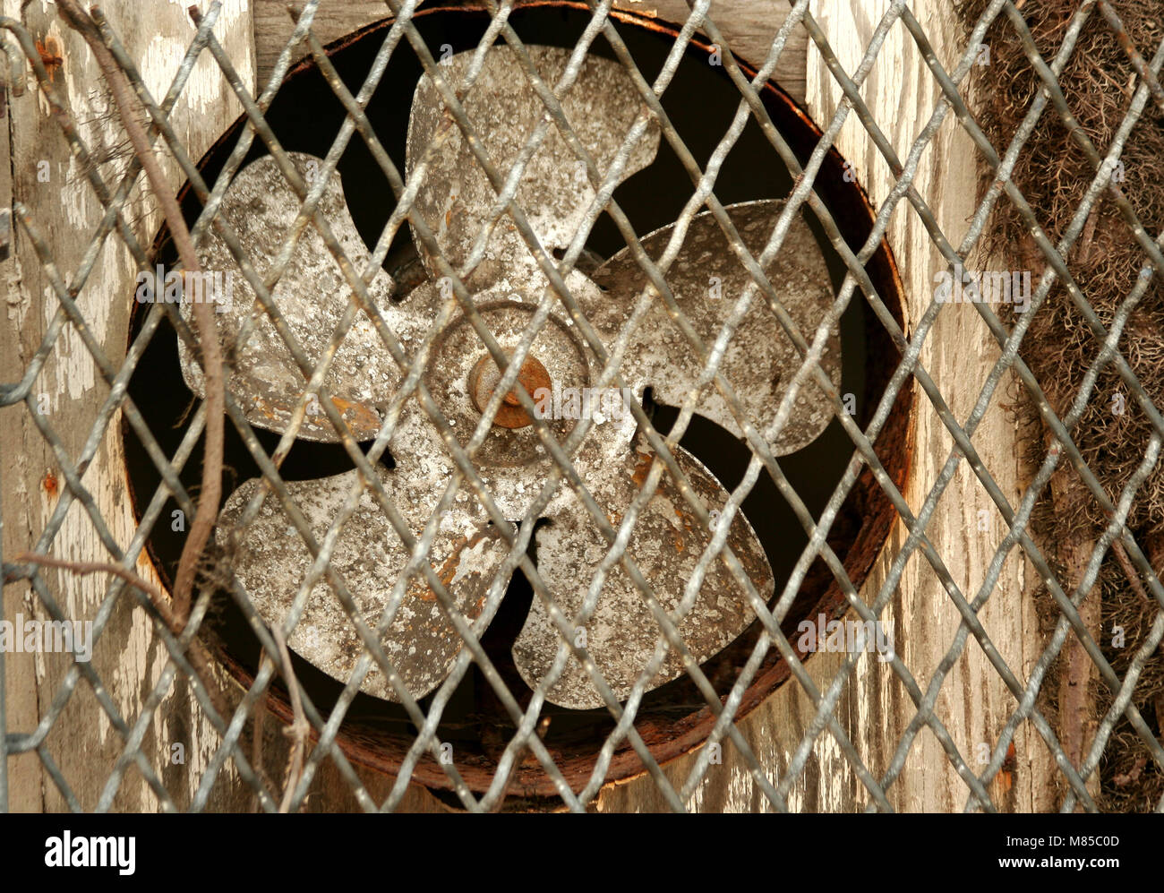 A Old exhaust fan image Stock Photo - Alamy