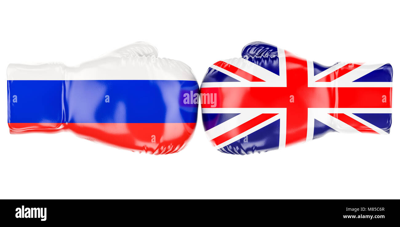 Uk russia boxing gloves hi-res stock photography and images - Alamy