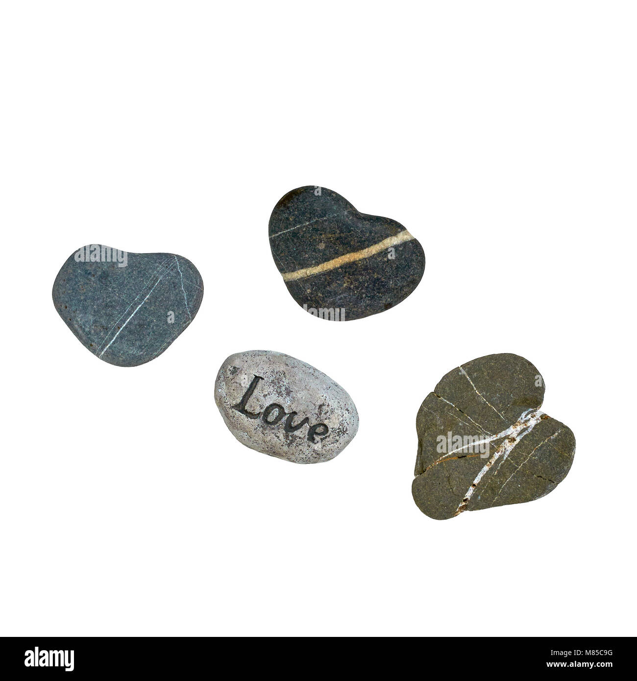 Heart shaped stones hi-res stock photography and images - Alamy