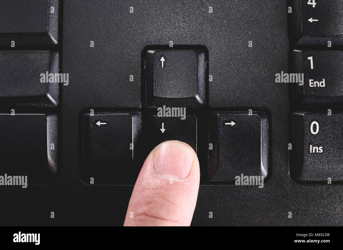 Finger key action hi-res stock photography and images - Alamy