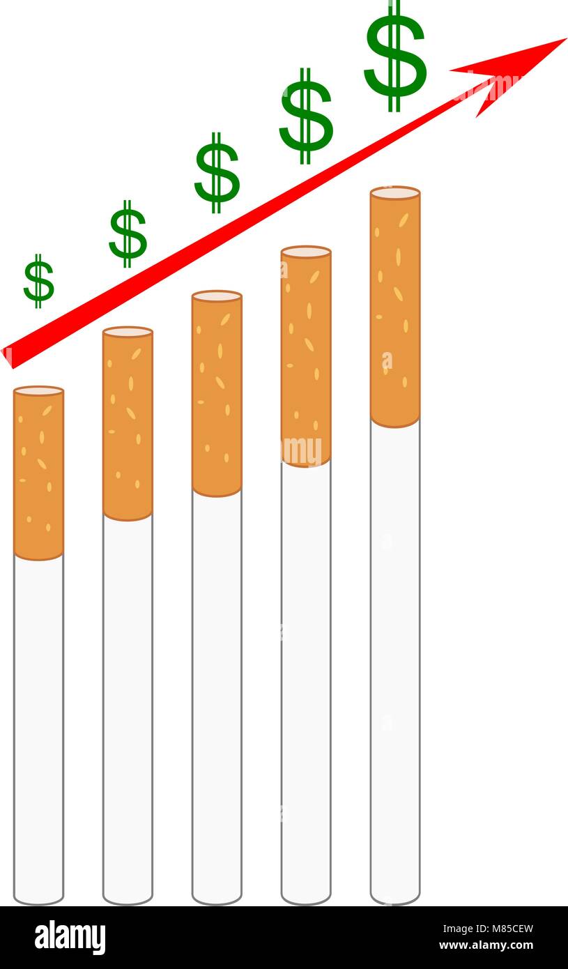 Cost cigarettes Stock Vector Images - Alamy