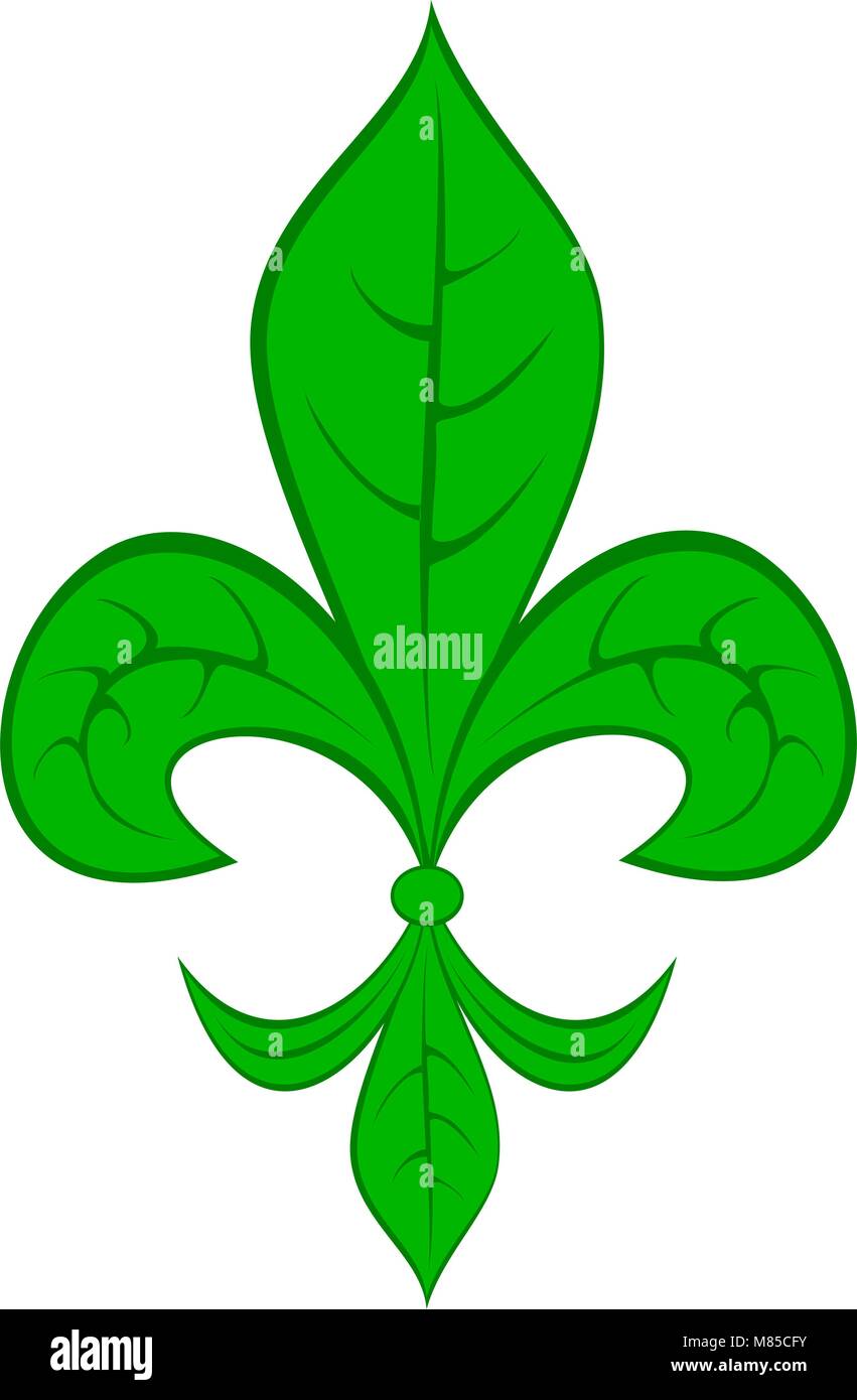 Fleur de lis with leaf pattern Stock Vector Image & Art - Alamy