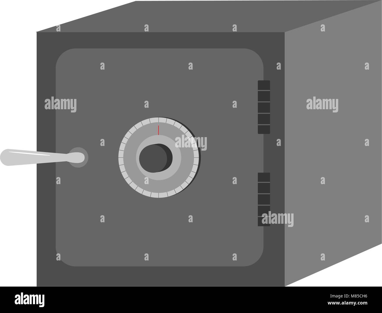 A grey safe with dial and handle Stock Vector Image & Art - Alamy