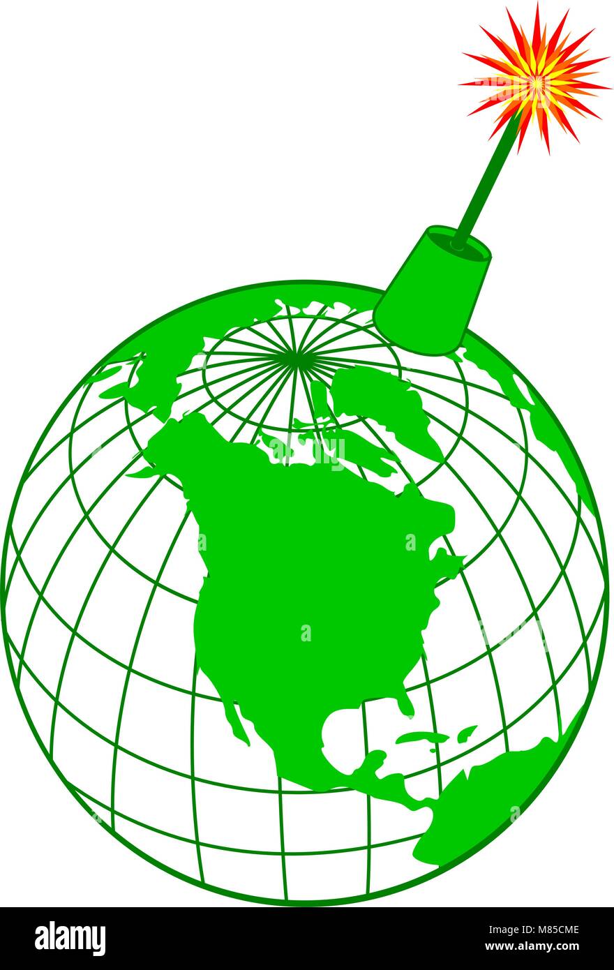 Earth bomb Stock Vector Images - Alamy