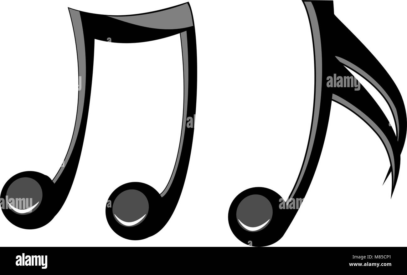 A couple musical notes Stock Vector Image & Art - Alamy