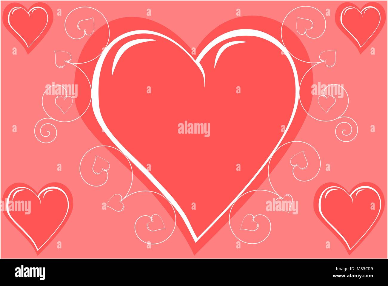 valentine hearts background Stock Vector Image & Art - Alamy