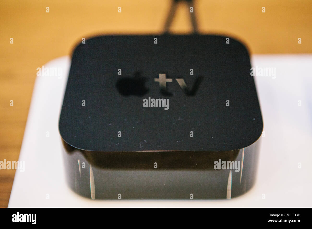 Presentation of new Apple products in the official Apple store. Modern ...