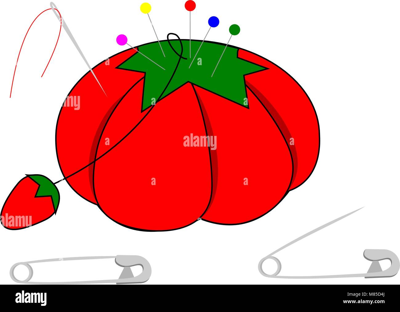 Pins and needles Stock Vector Images - Alamy