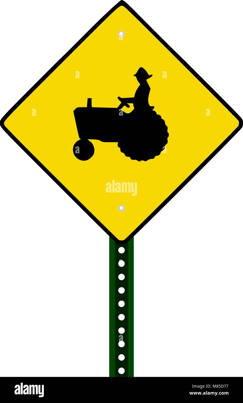 Isolated Tractor Sign on white background Stock Vector Image & Art - Alamy