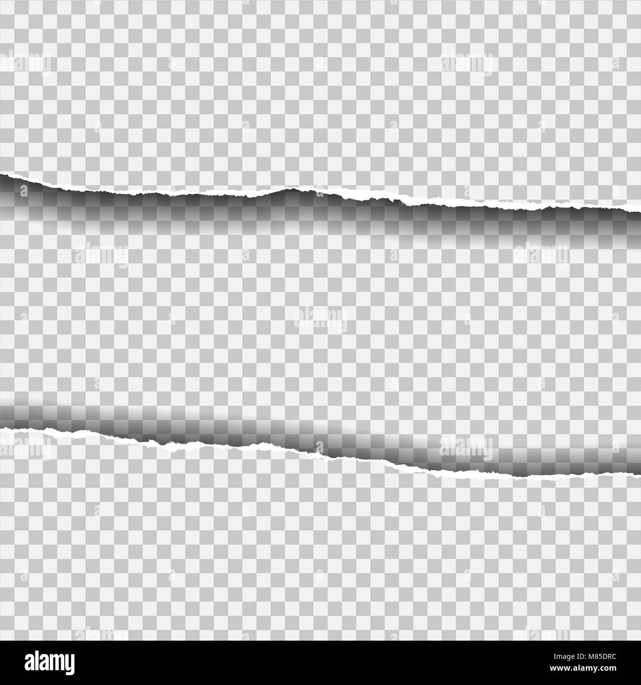 Realistic vector ripped paper with space for your text, isolated on ...