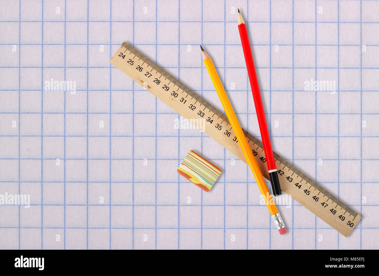 School ruler hi-res stock photography and images - Alamy
