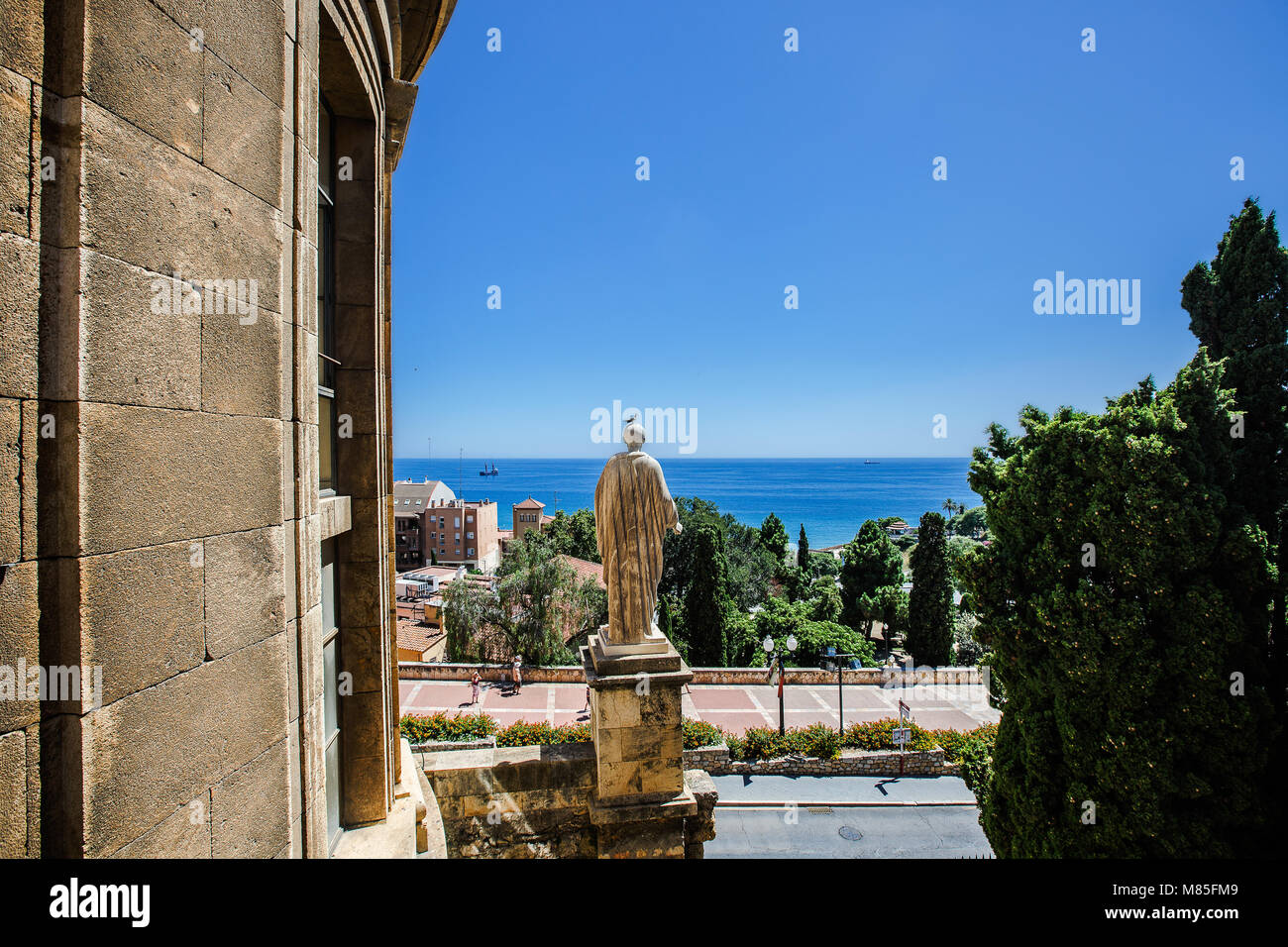 The view from behind the sculpture of Augustus Stock Photo - Alamy
