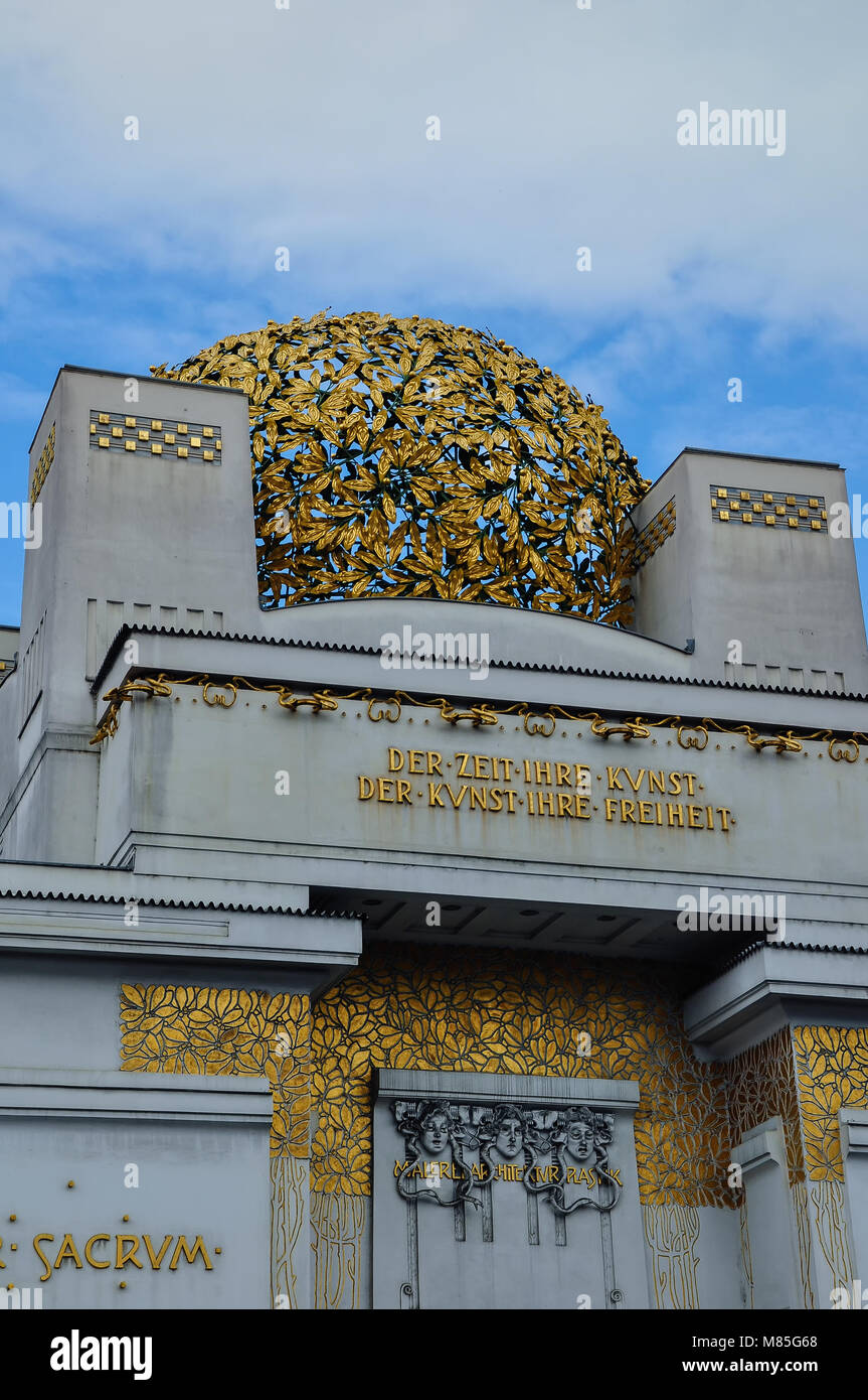 Building of Vienna Secession, built in 1897 by Joseph Maria Olbrich for ...