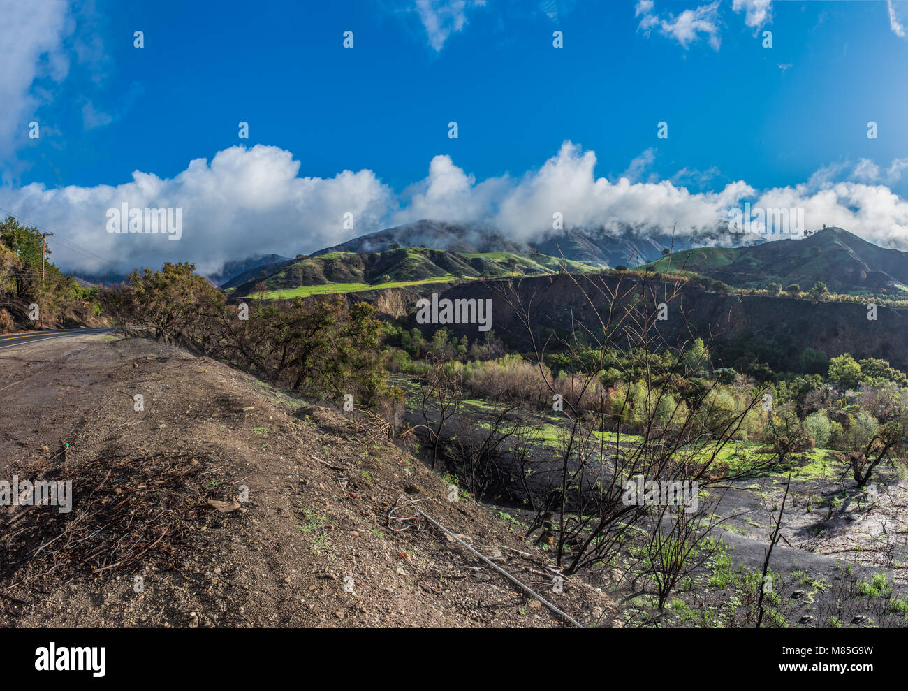 Santa paula fire hi-res stock photography and images - Alamy