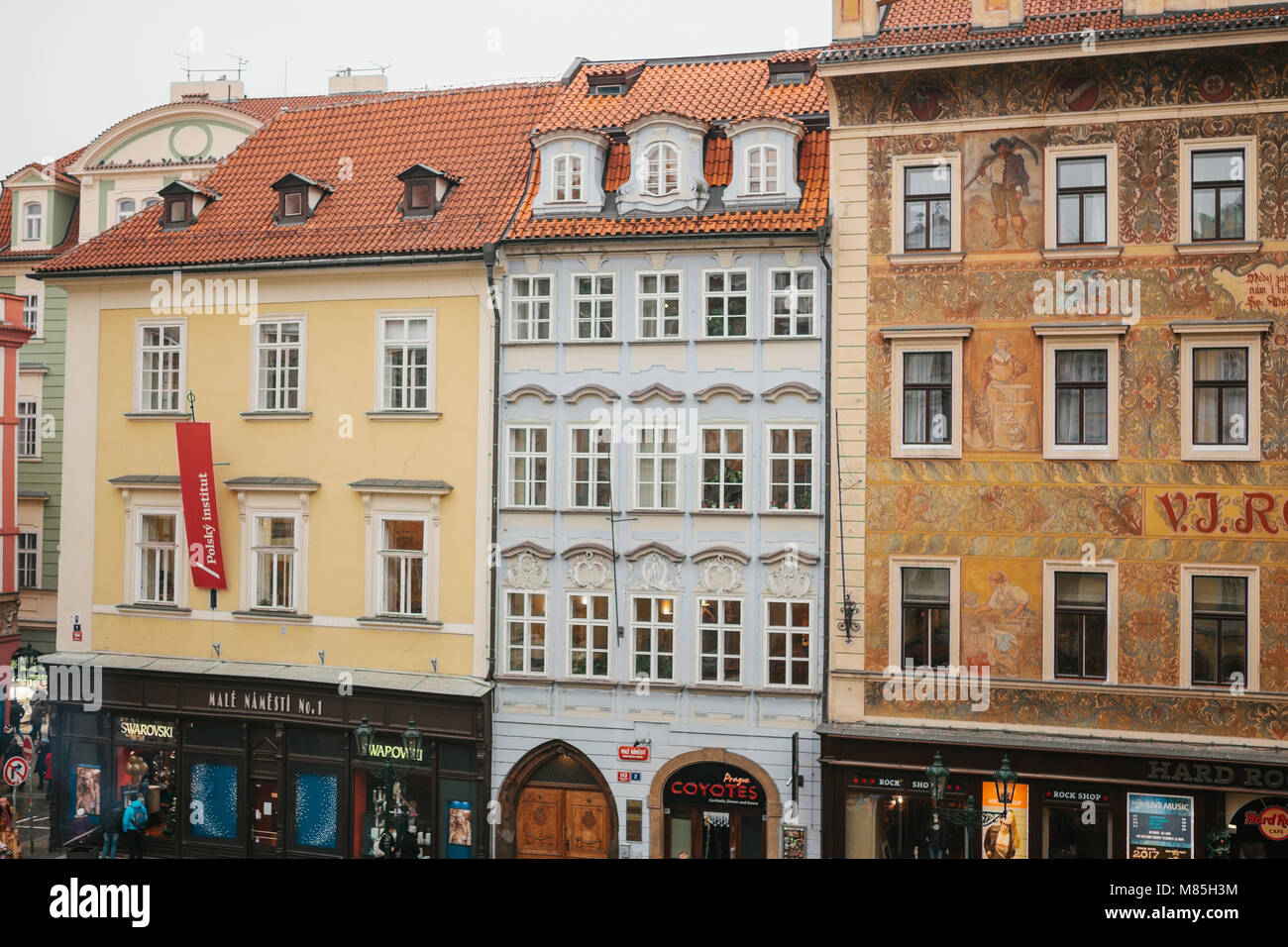 Buildings on the square called Small Square located next to the Old ...