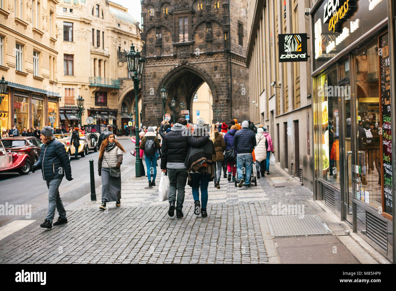 Vintage photo of charles bridge hi-res stock photography and images - Alamy