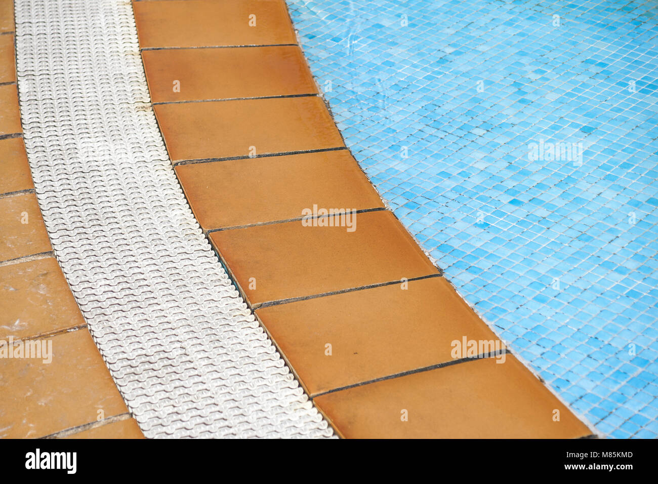 blue water and stone edge pool abstract background Stock Photo - Alamy