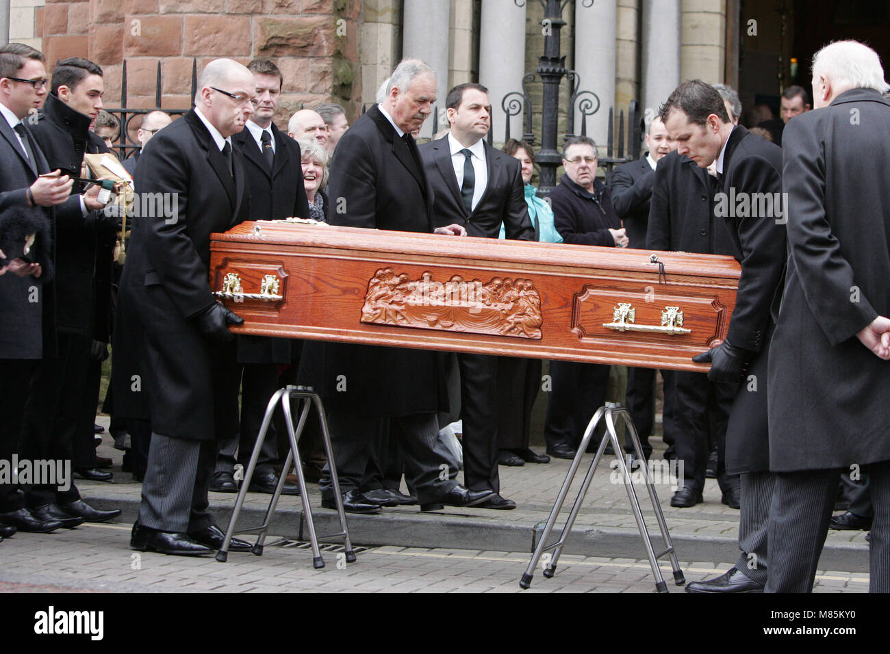 Frank Carson Funeral in Belfast, Northern Ireland, Saturday, March 3 ...