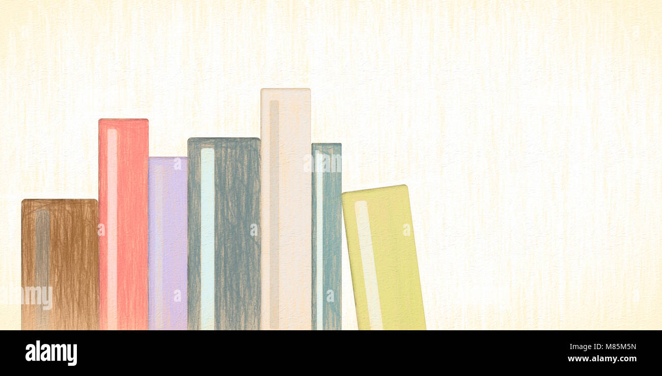 set of lined up books spine - reading and culture concept Stock Photo ...