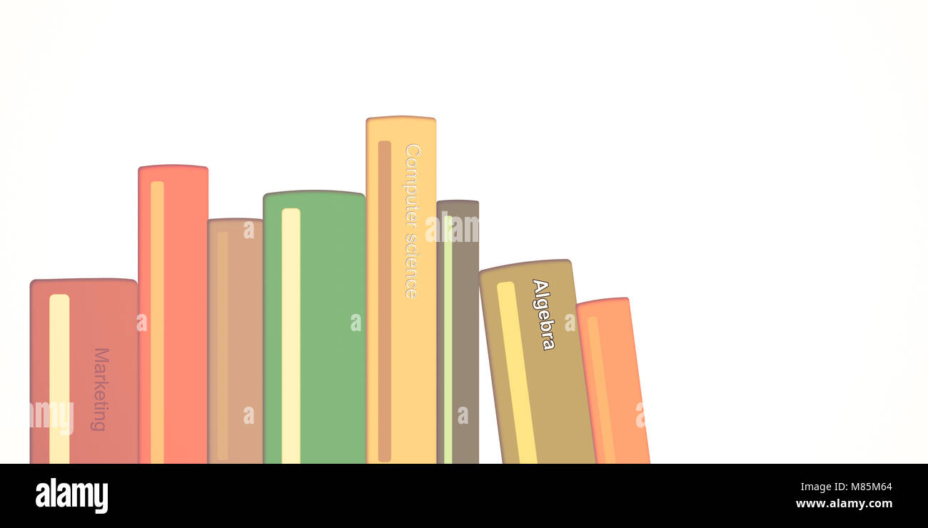 set of lined up books spine - reading and culture concept Stock Photo ...