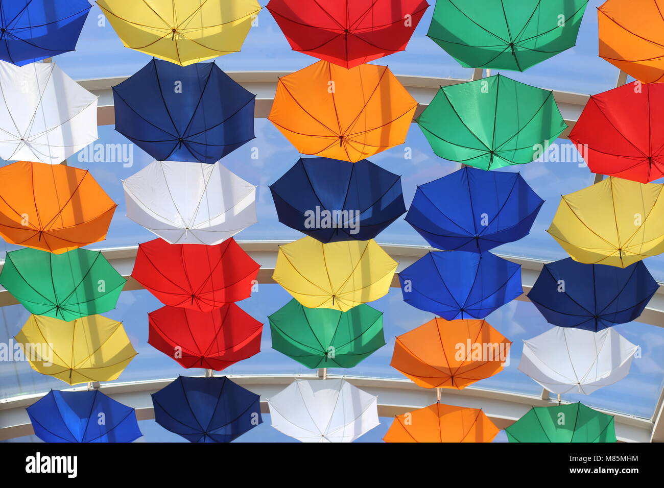Umbrellas at ceiling hi-res stock photography and images - Alamy