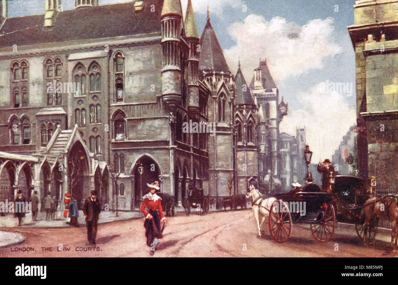 Royal Courts of Justice, London, England, circa 1905 Stock Photo - Alamy