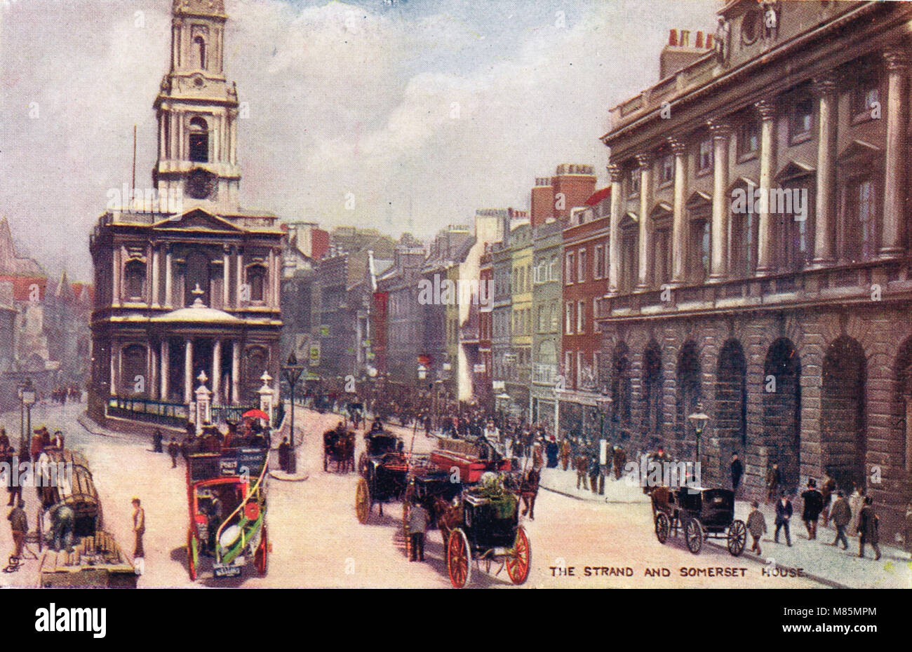 The Strand, Somerset House, London, England, circa 1905 Stock Photo - Alamy