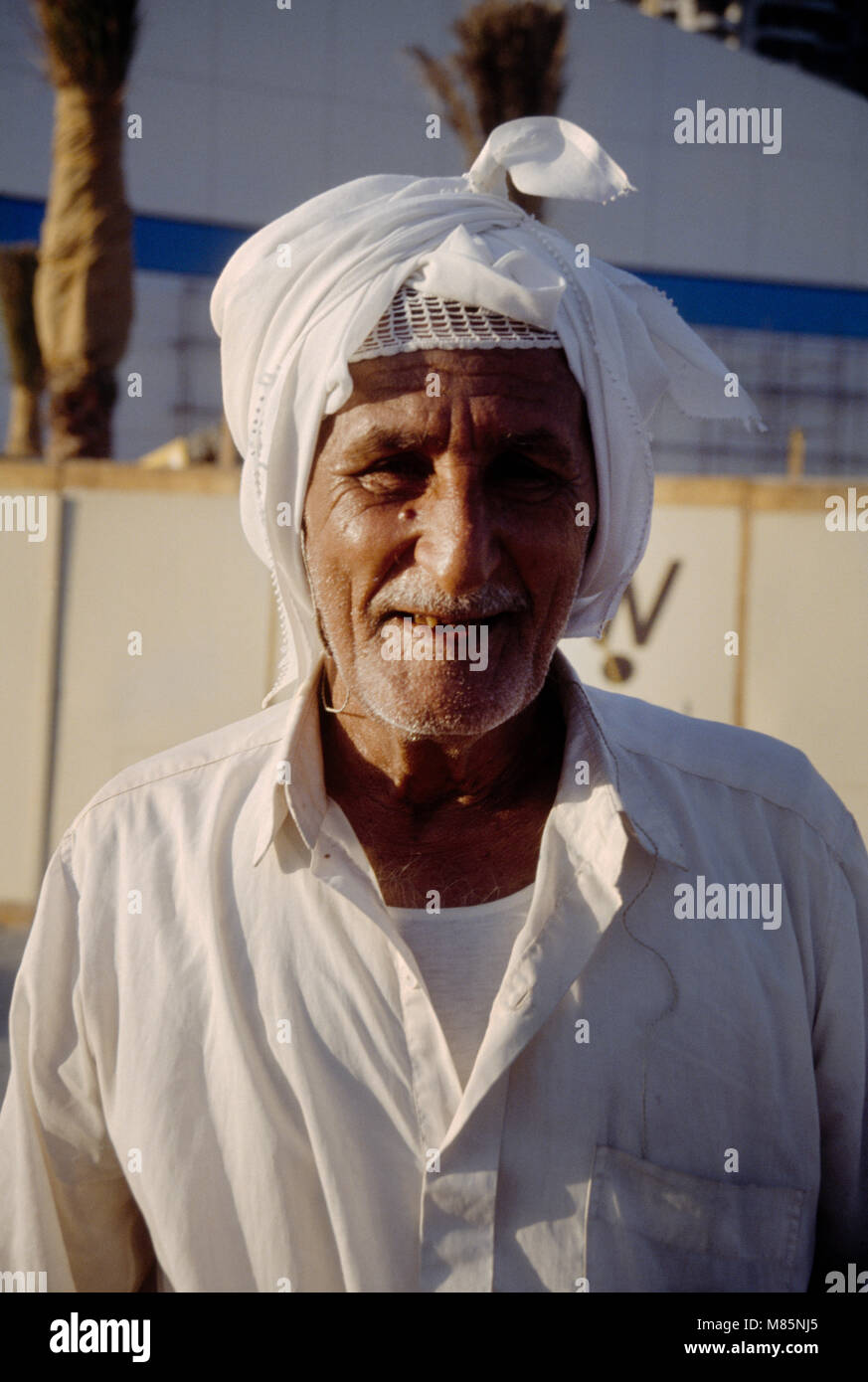 Dubai UAE Municipality Portrait - Elderly Man Stock Photo - Alamy