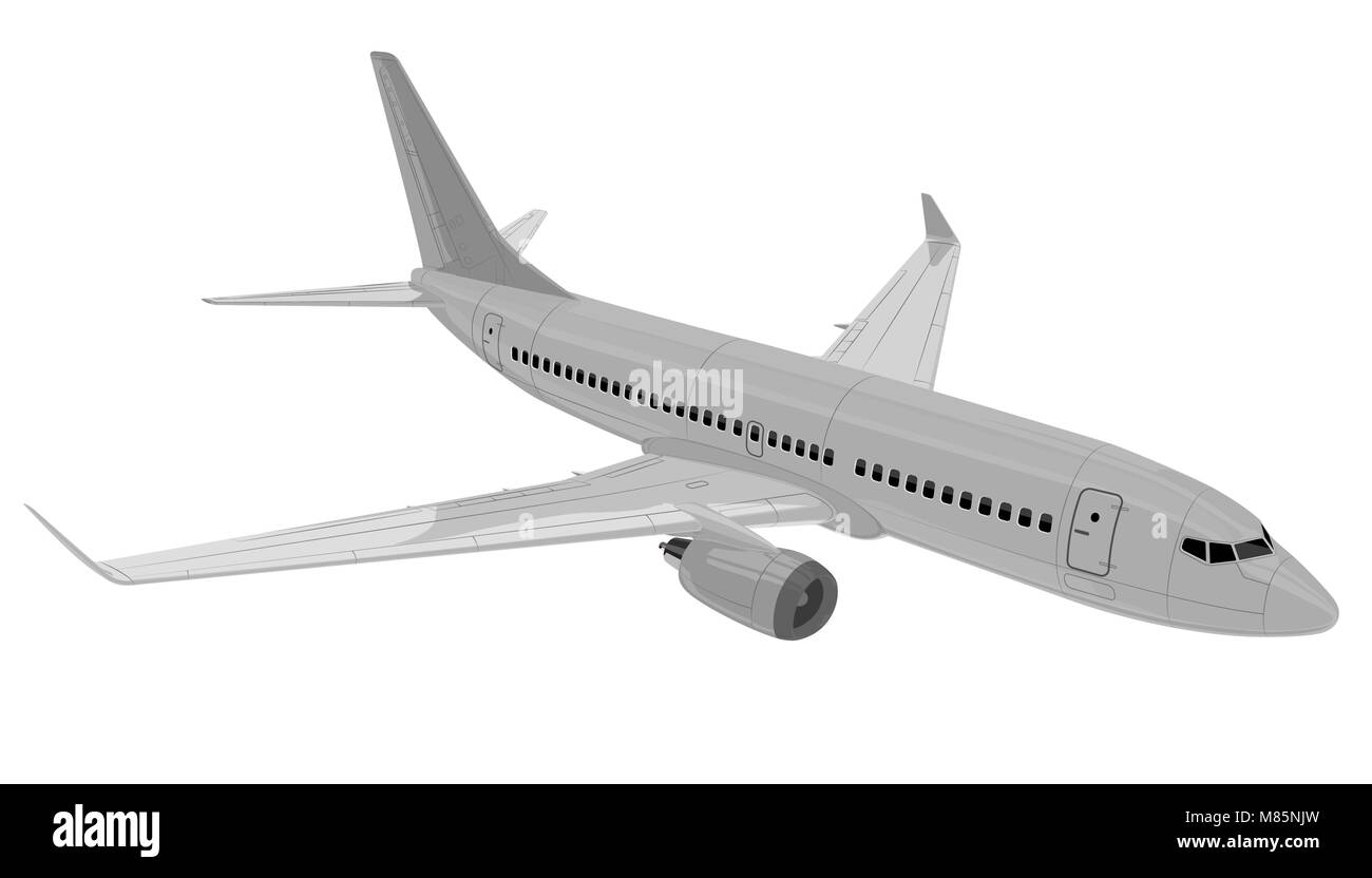 Airplane. Vector illustration Stock Vector Image & Art - Alamy