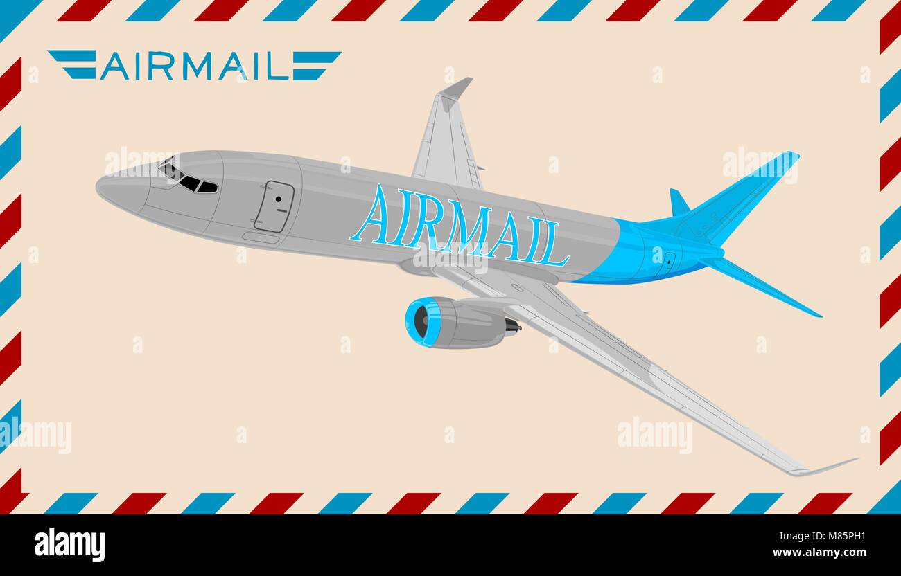 Airplane. Vector illustration Stock Vector Image & Art - Alamy
