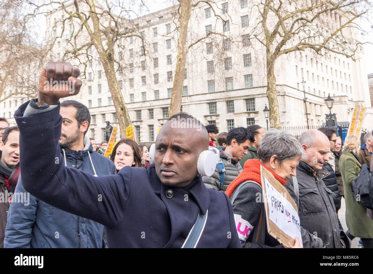 Clenched fist protester hi-res stock photography and images - Alamy