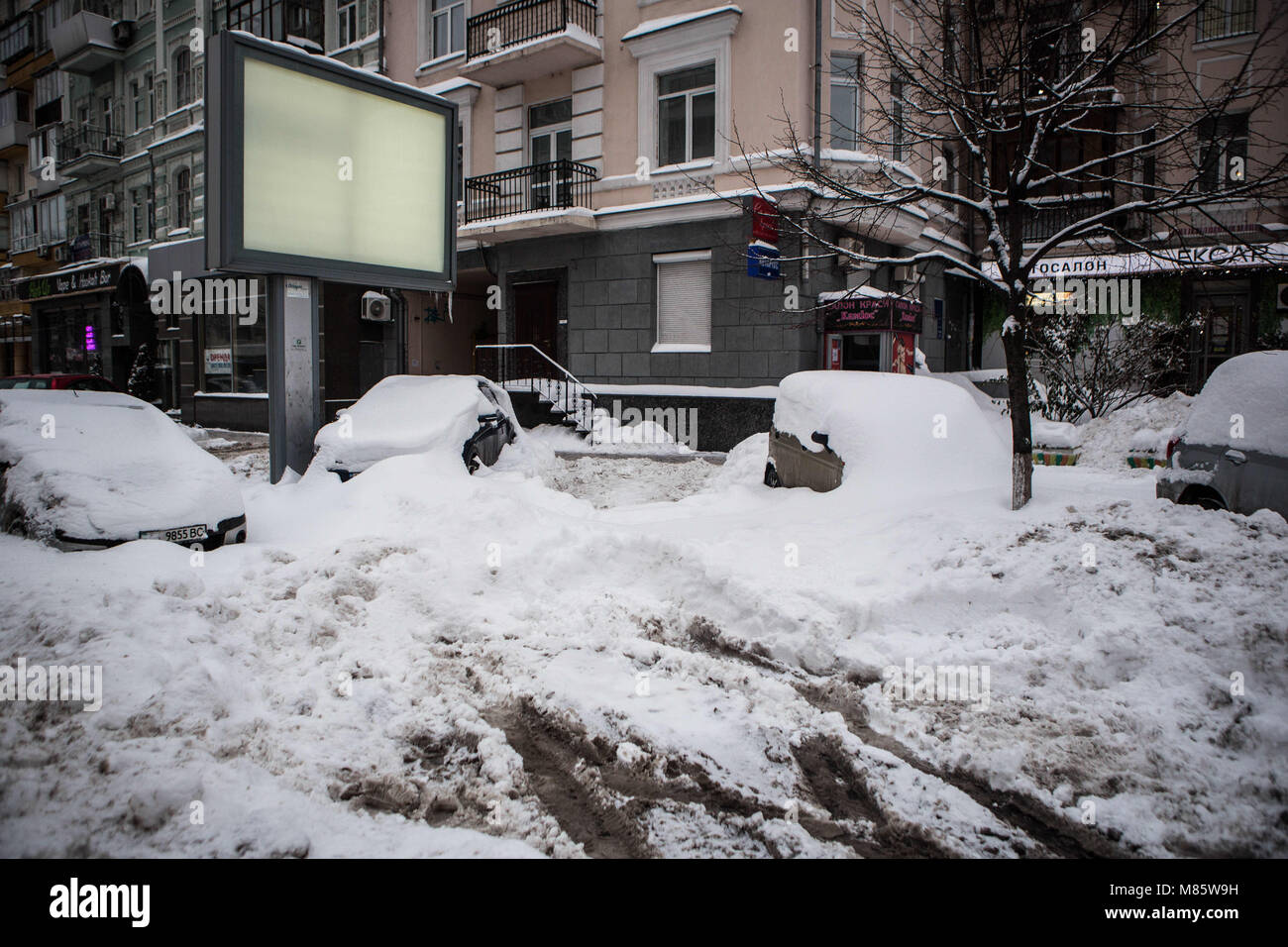 Kyiv, Ukraine. 3rd Mar, 2018. Ukraine under the snow. Credit: David ...