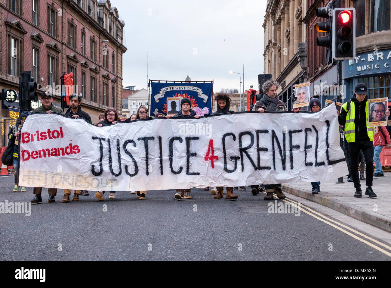 Holding placards protest march hi-res stock photography and images - Alamy