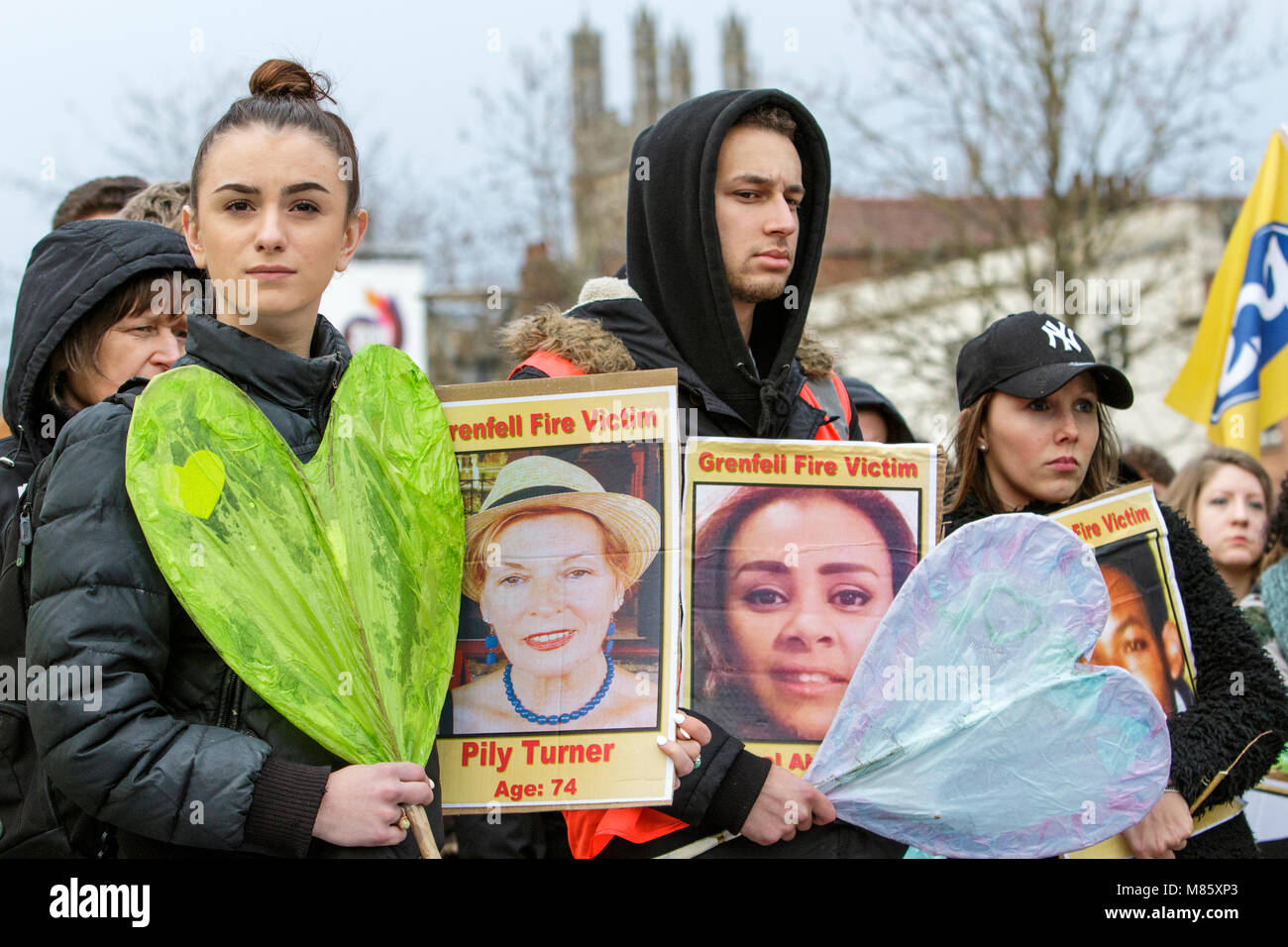 Holding placards protest march hi-res stock photography and images - Alamy