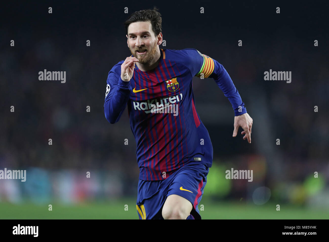 Barcelona, Spain. 14th Mar, 2018. LIONEL MESSI of FC Barcelona during ...