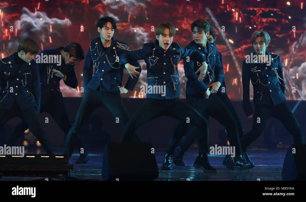 15th Mar, 2018. S. Korean boy group NCT 2018 South Korean boy group NCT ...