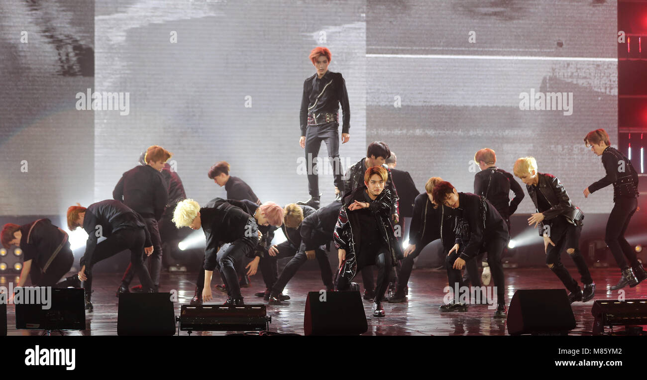 15th Mar, 2018. S. Korean boy group NCT 2018 South Korean boy group NCT ...