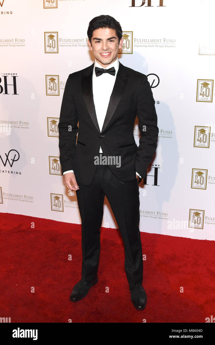 Los Angeles, California, USA. 13th Mar, 2018. DIEGO TINOCO attends A ...