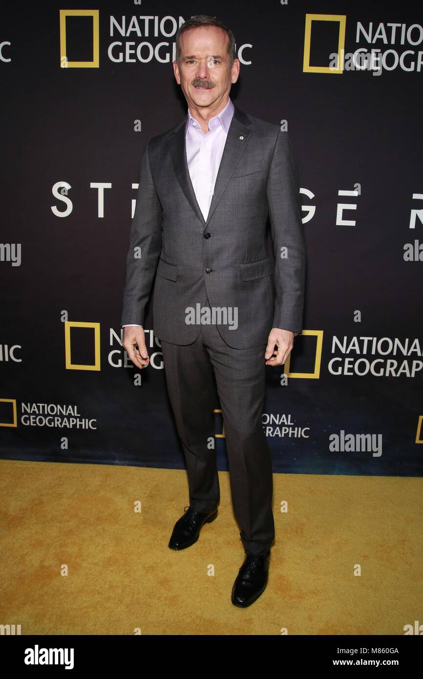 New York, NY, USA. 14th Mar, 2018. Chris Hadfield at arrivals for ONE ...