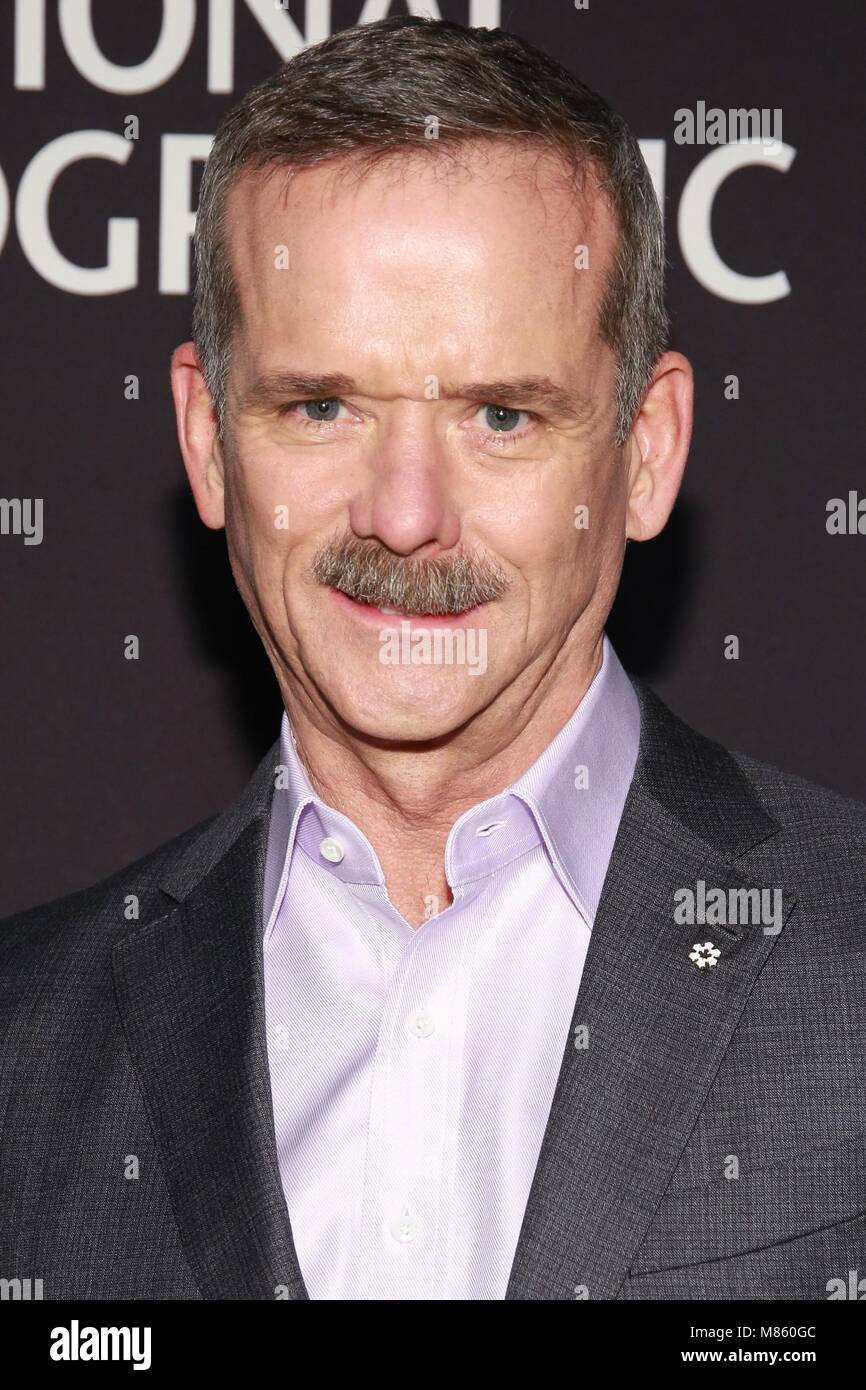 New York, NY, USA. 14th Mar, 2018. Chris Hadfield at arrivals for ONE ...
