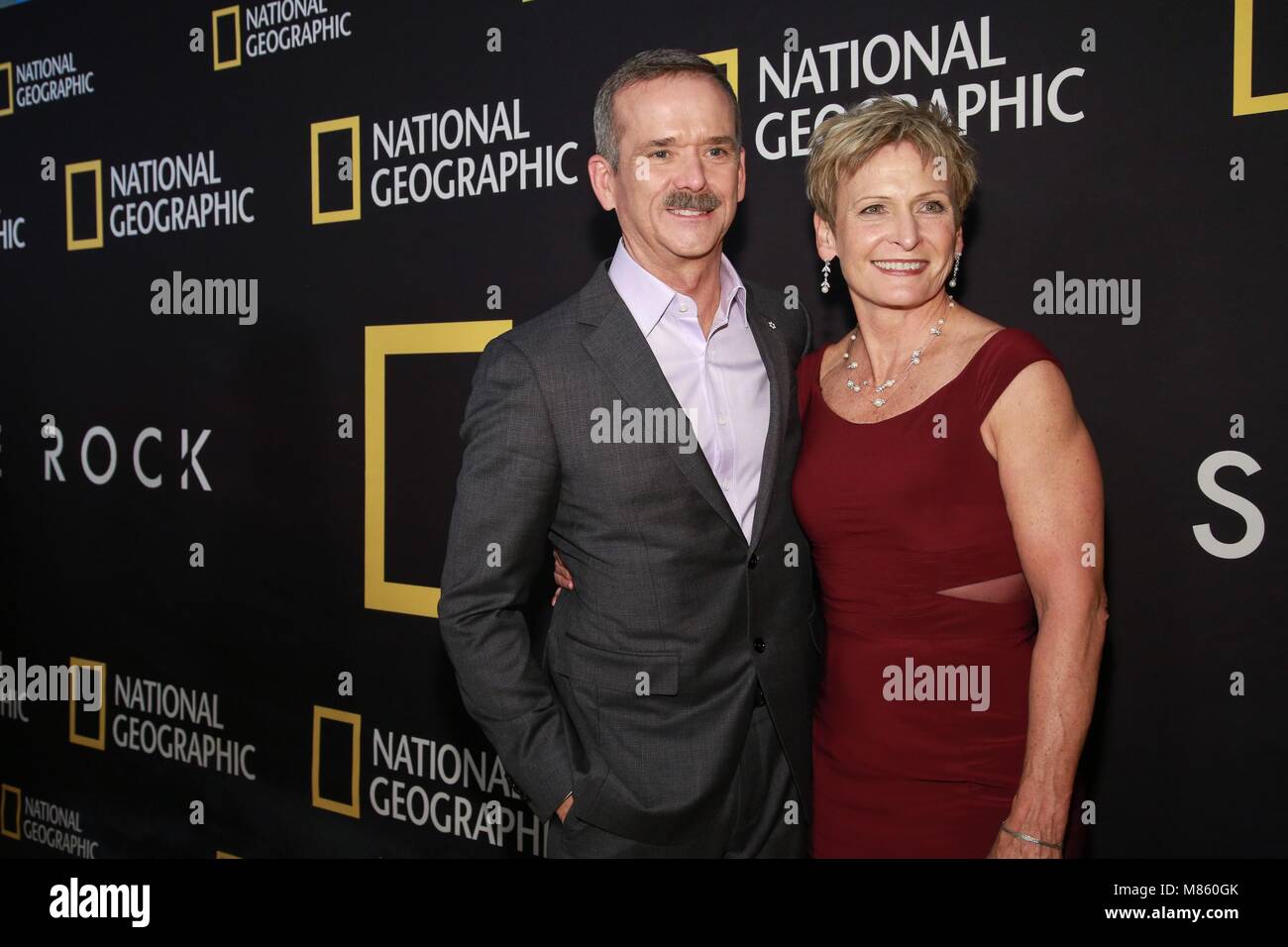 New York, NY, USA. 14th Mar, 2018. Chris Hadfield, Peggy Whitson at ...