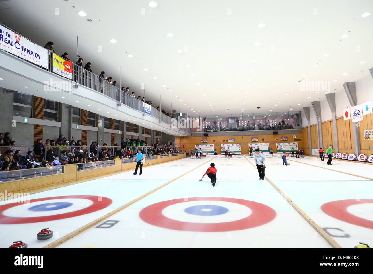 Michigin Dream Stadium Curling Hall, Aomori, Japan. 14th Mar, 2018 ...