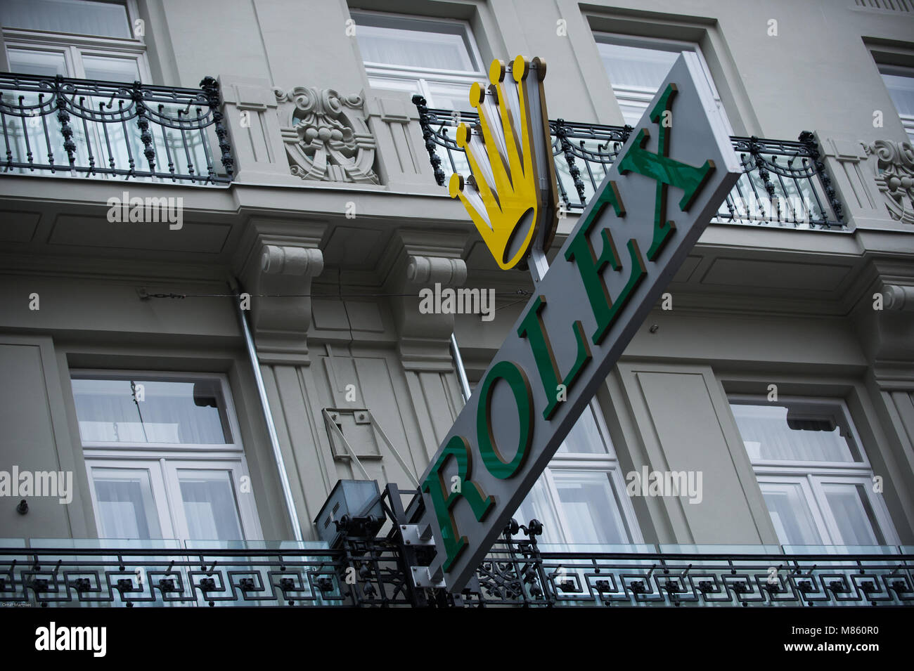 Vienna, Austria. 14th Mar, 2018. Rolex logo seen in Vienna. Credit ...