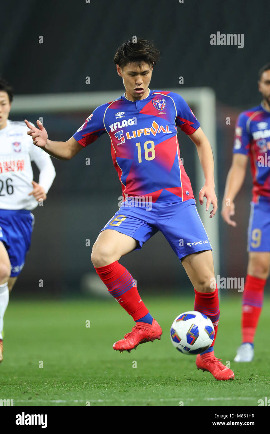 Ajinomoto Stadium, Tokyo, Japan. 14th Mar, 2018. Kento Hashimoto (FC ...