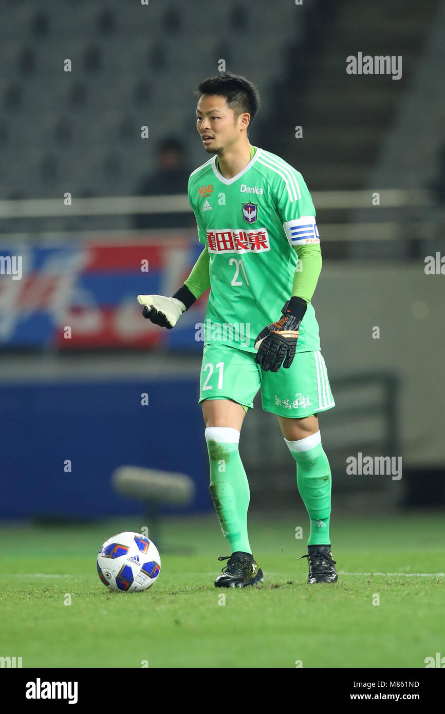 Ajinomoto Stadium, Tokyo, Japan. 14th Mar, 2018. Yasuhiro Watanabe (Albirex), MARCH 14, 2018 ...