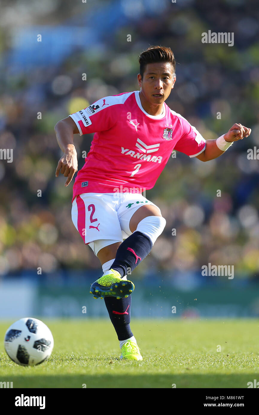 SANKYO FRONTIER Kashiwa Stadium, Chiba, Japan. 10th Mar, 2018. Riku ...