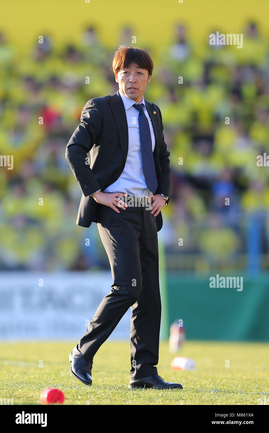 SANKYO FRONTIER Kashiwa Stadium, Chiba, Japan. 10th Mar, 2018. Takahiro Shimotaira (Reysol ...