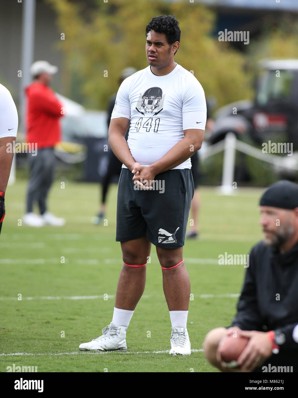 OL Mater Dei Luke Felix-Fualalo #441 at the Nike Football The Opening ...