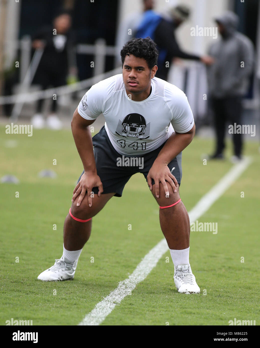 OL Mater Dei Luke Felix-Fualalo #441 at the Nike Football The Opening ...