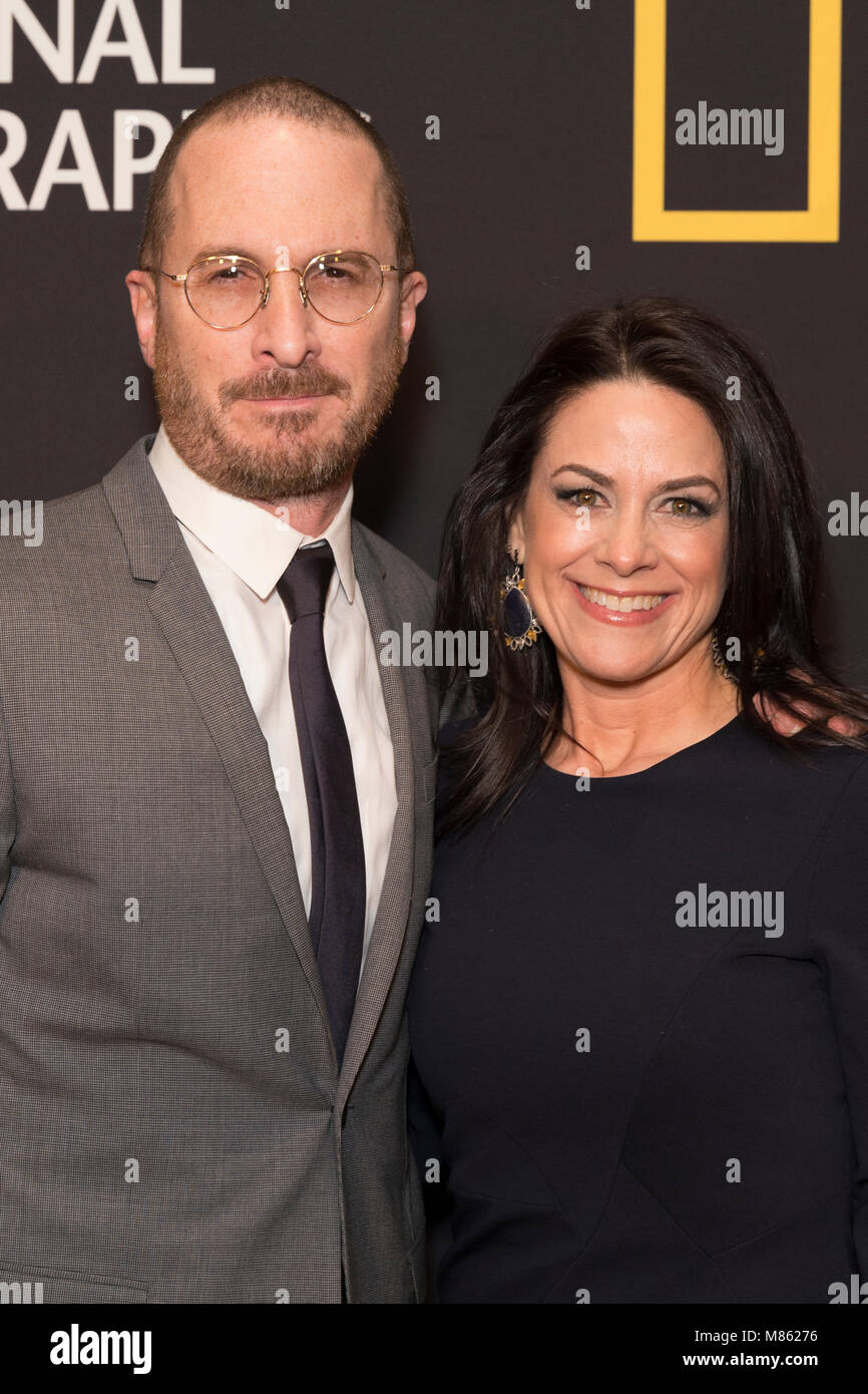 New York, NY - March 14, 2018: Darren Aronofsky, Courtney Monroe attend ...